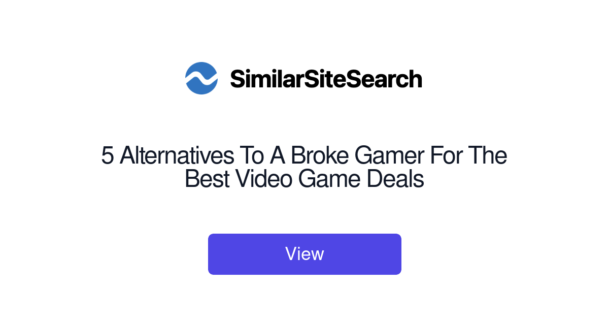 5 Alternatives To A Broke Gamer For The Best Video Game Deals ...