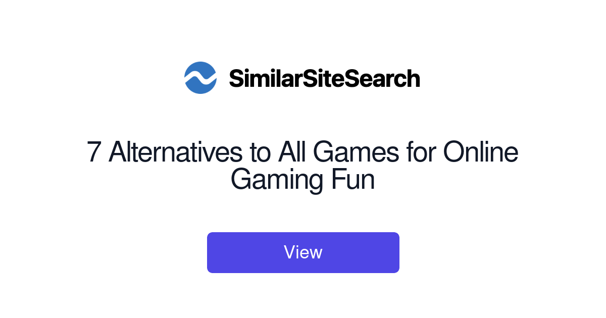 7 Alternatives to All Games for Online Gaming Fun - SimilarSiteSearch