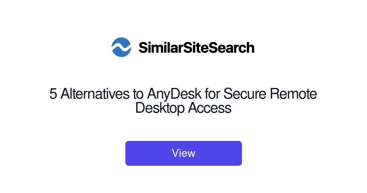 5 Alternatives to AnyDesk for Secure Remote Desktop Access ...