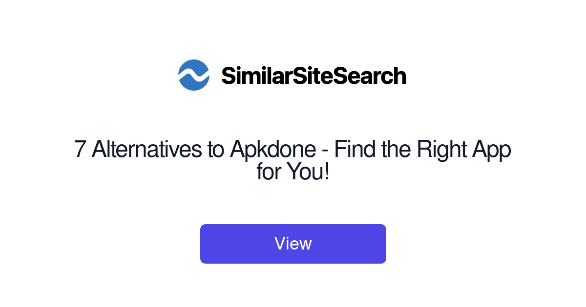 7 Alternatives to Apkdone - Find the Right App for You! - SimilarSiteSearch