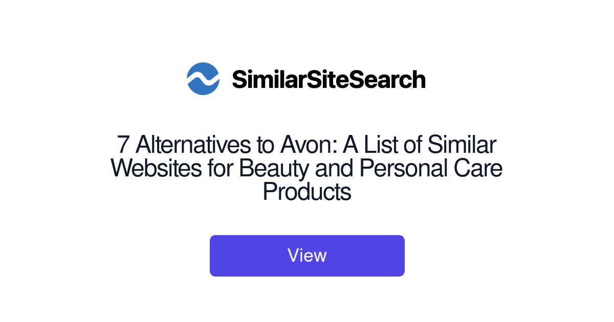 7 Alternatives to Avon: A List of Similar Websites for Beauty and ...