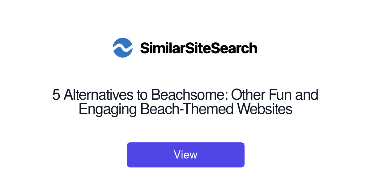 5 Alternatives to Beachsome: Other Fun and Engaging Beach-Themed ...