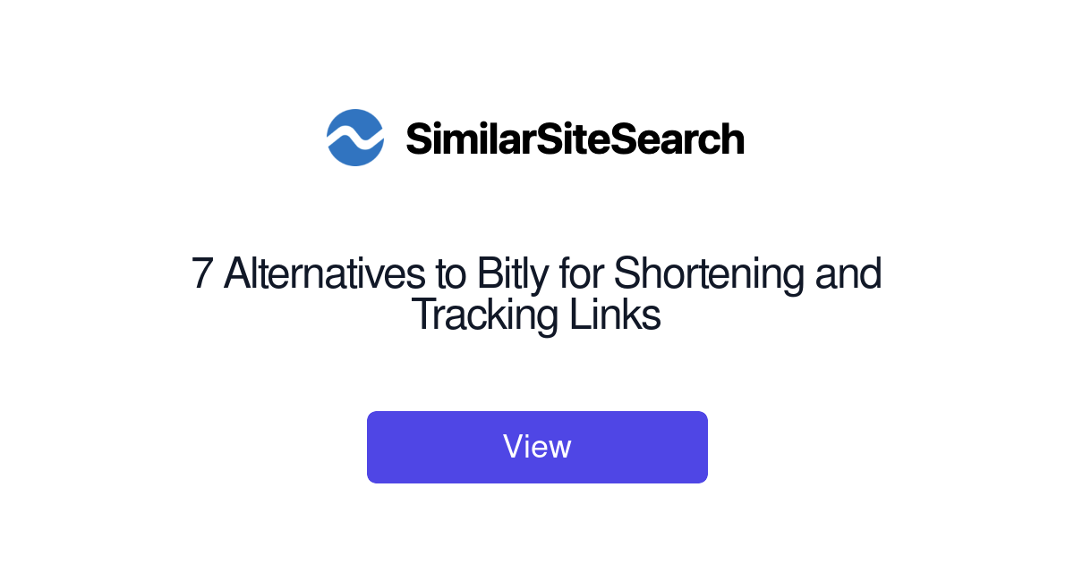 7 Alternatives to Bitly for Shortening and Tracking Links ...