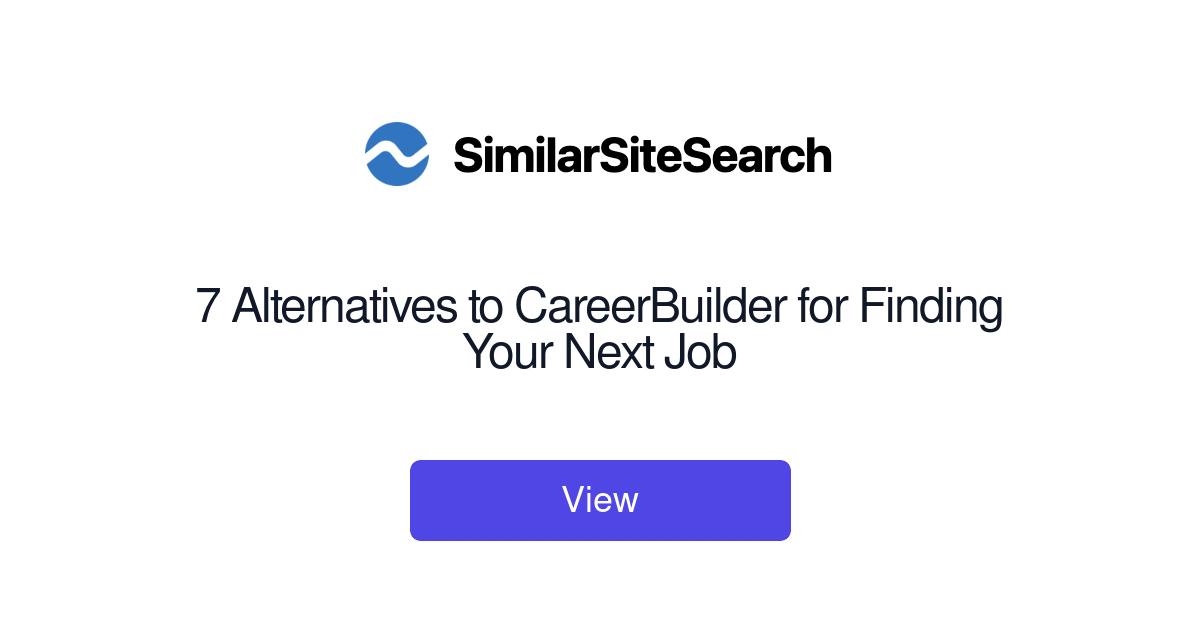 7 Alternatives to CareerBuilder for Finding Your Next Job ...