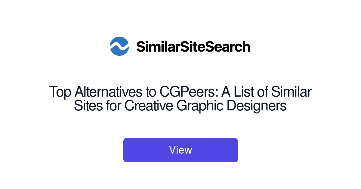Top Alternatives to CGPeers: A List of Similar Sites for Creative ...