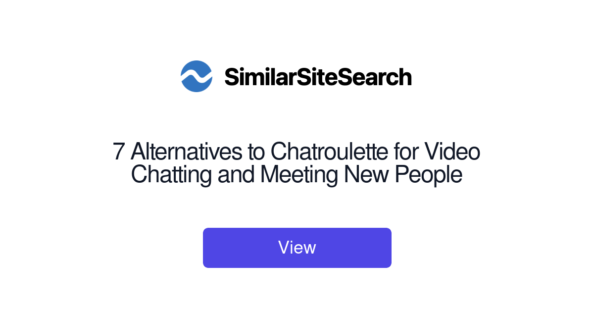 7 Alternatives to Chatroulette for Video Chatting and Meeting New ...