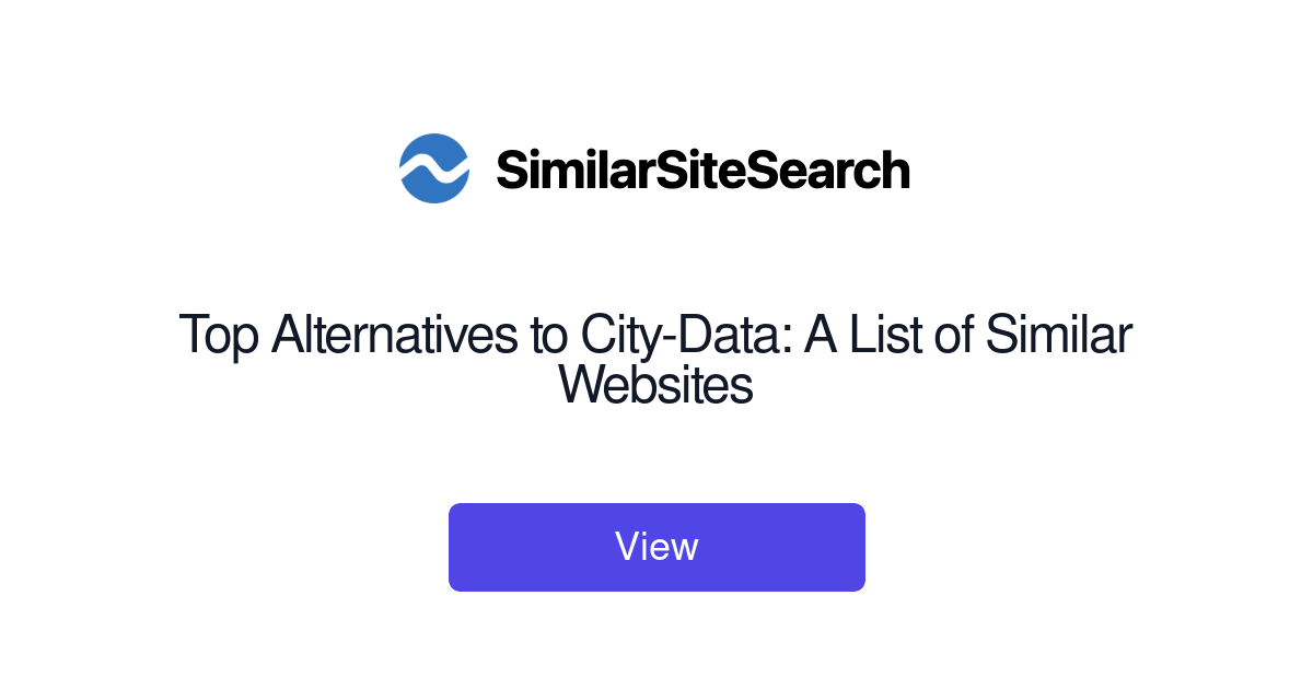 Top Alternatives to City-Data: A List of Similar Websites ...