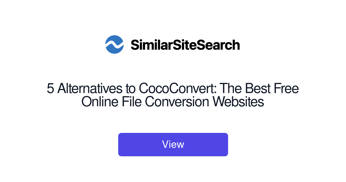 5 Alternatives to CocoConvert: The Best Free Online File Conversi ...