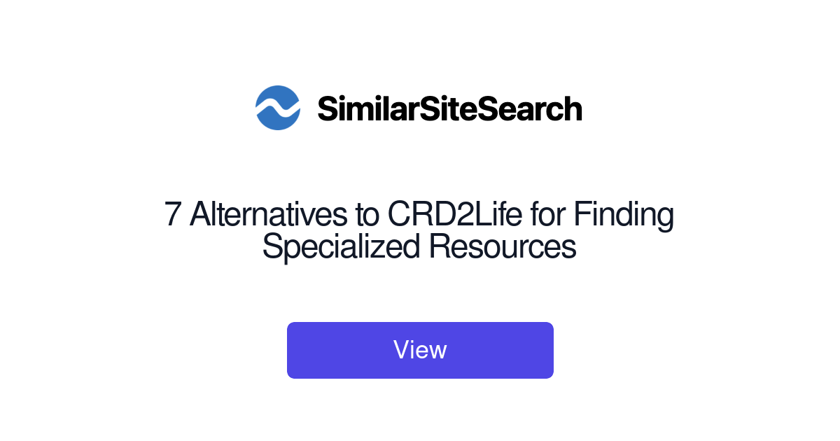 7 Alternatives to CRD2Life for Finding Specialized Resources ...