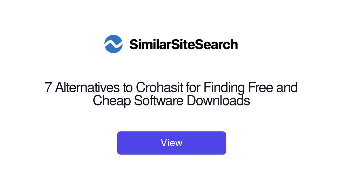 7 Alternatives to Crohasit for Finding Free and Cheap Software Do ...