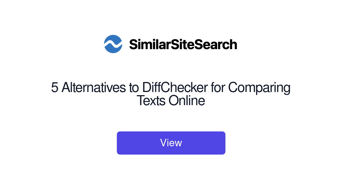 5 Alternatives to DiffChecker for Comparing Texts Online ...