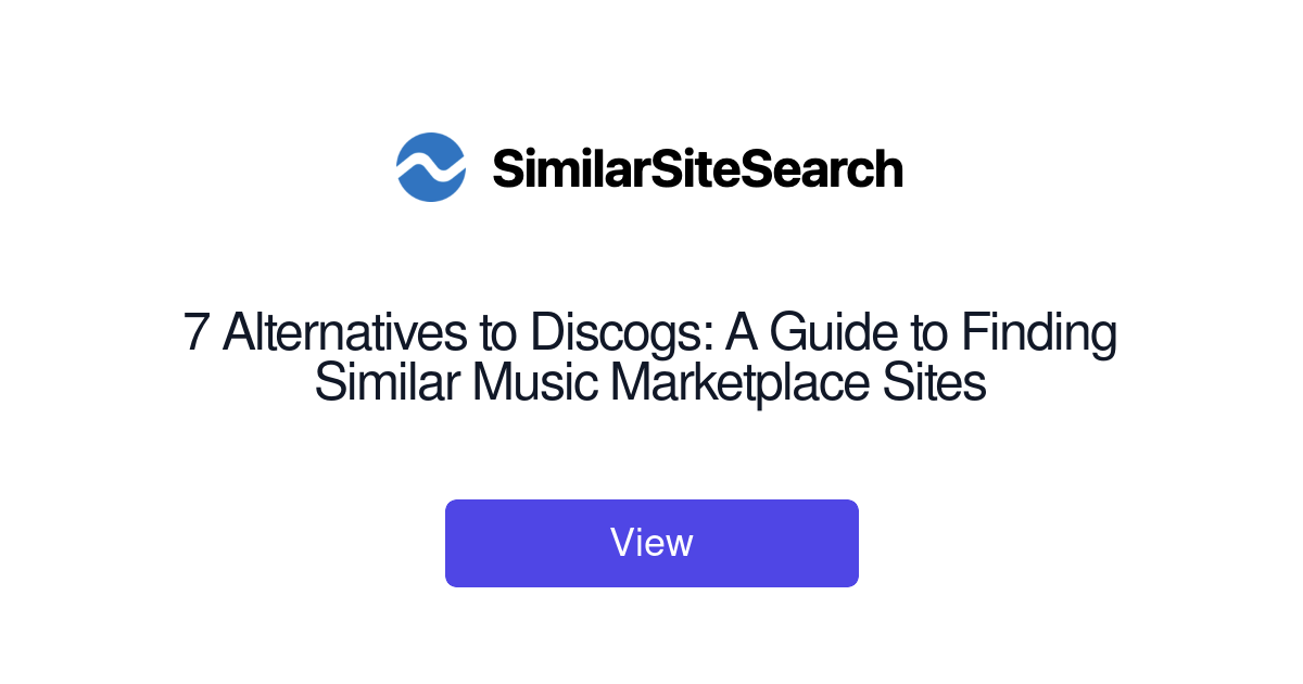 7 Alternatives to Discogs: A Guide to Finding Similar Music Marke ...