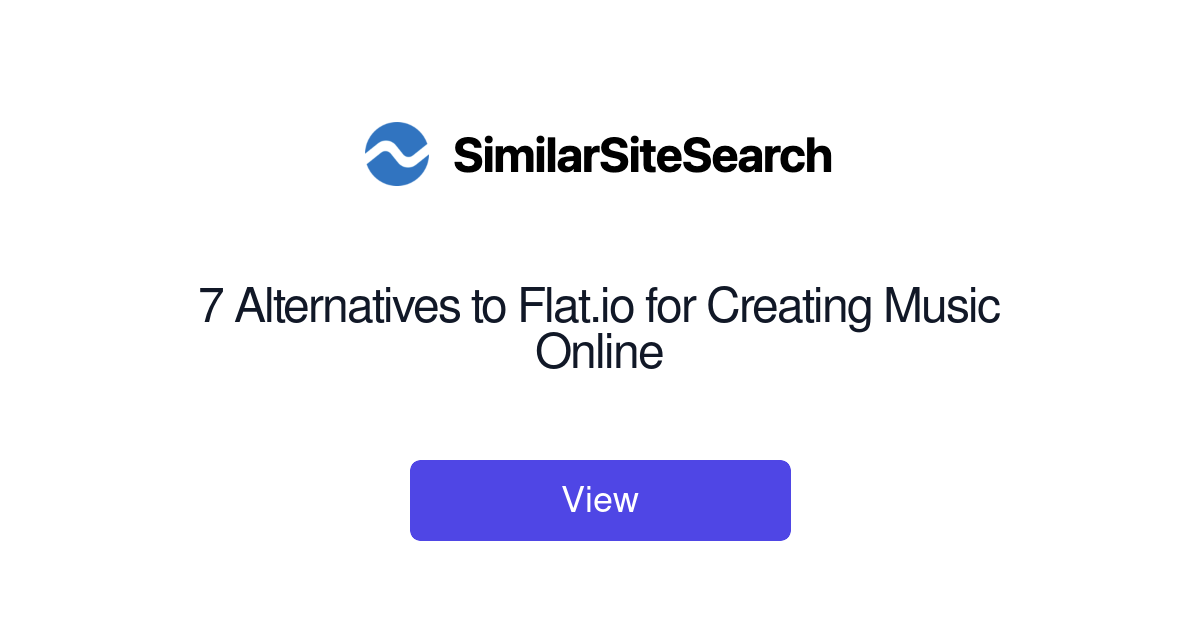 7 Alternatives to Flat.io for Creating Music Online - SimilarSiteSearch