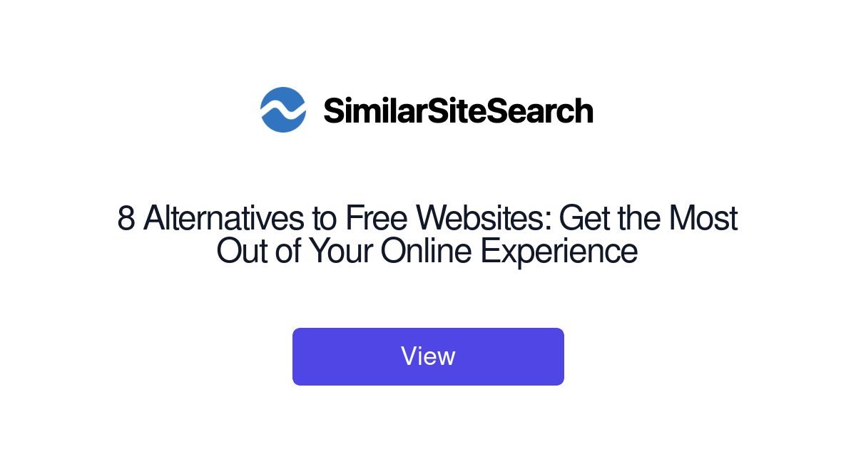 8 Alternatives to Free Websites: Get the Most Out of Your Online ...