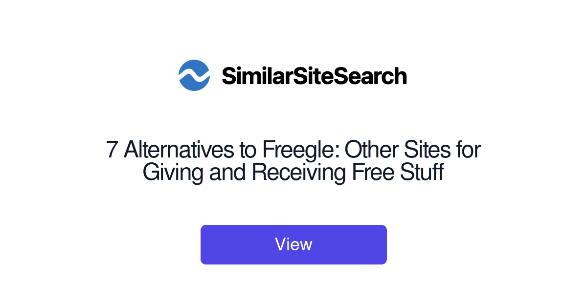 7 Alternatives to Freegle: Other Sites for Giving and Receiving F ...