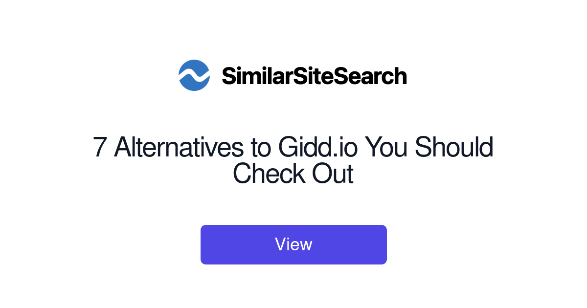 7 Alternatives to Gidd.io You Should Check Out - SimilarSiteSearch