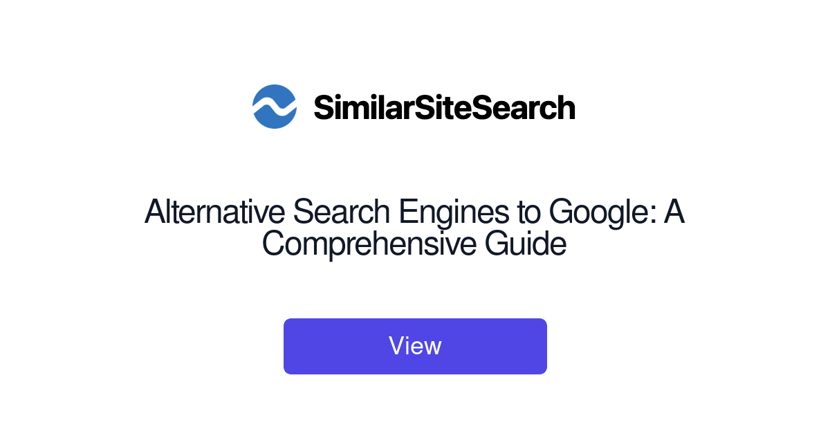Alternative Search Engines to Google: A Comprehensive Guide ...