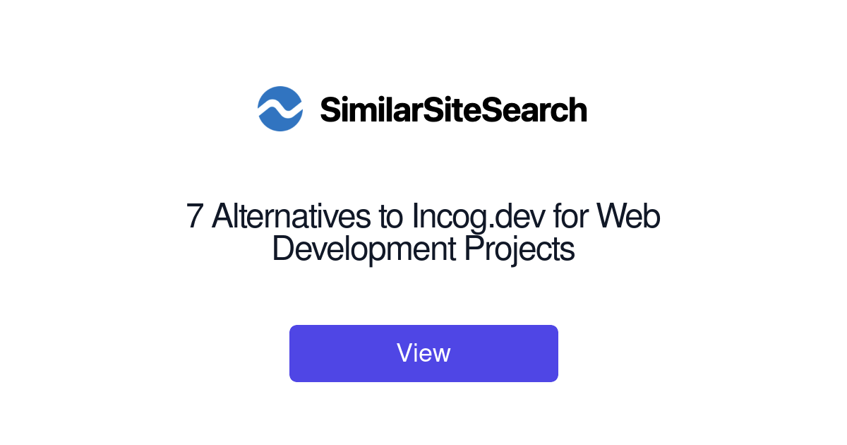 7 Alternatives to Incog.dev for Web Development Projects ...