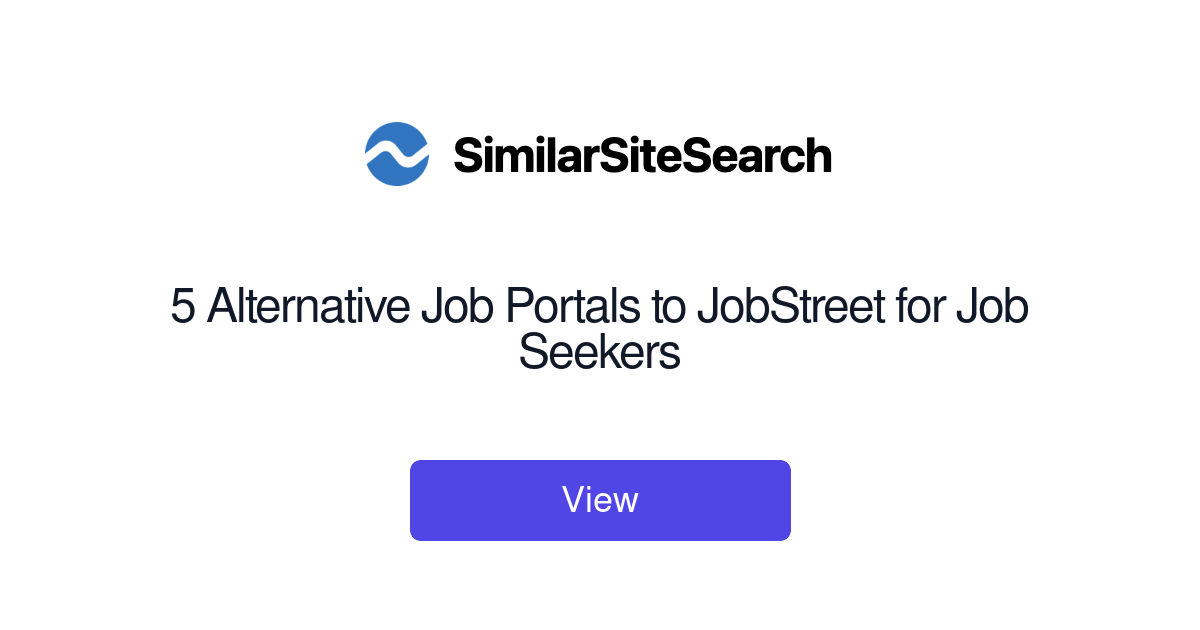 5 Alternative Job Portals to JobStreet for Job Seekers - SimilarSiteSearch
