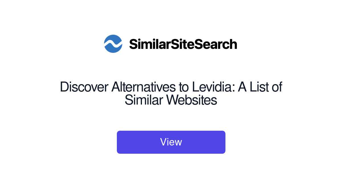 Discover Alternatives to Levidia: A List of Similar Websites ...