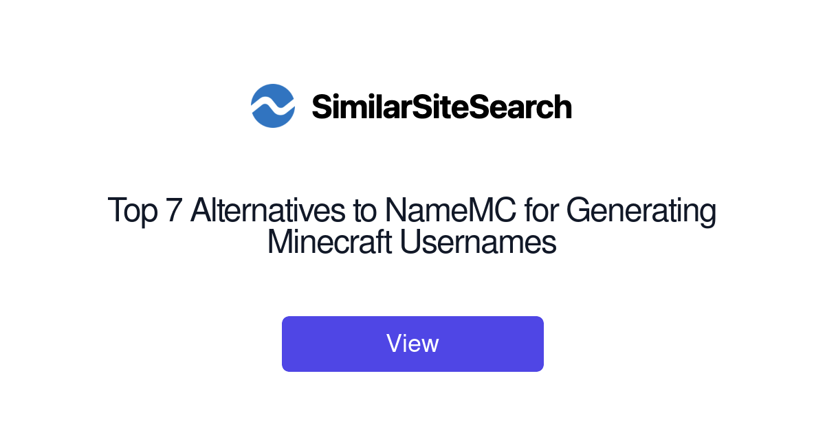 Top 7 Alternatives to NameMC for Generating Minecraft Usernames ...