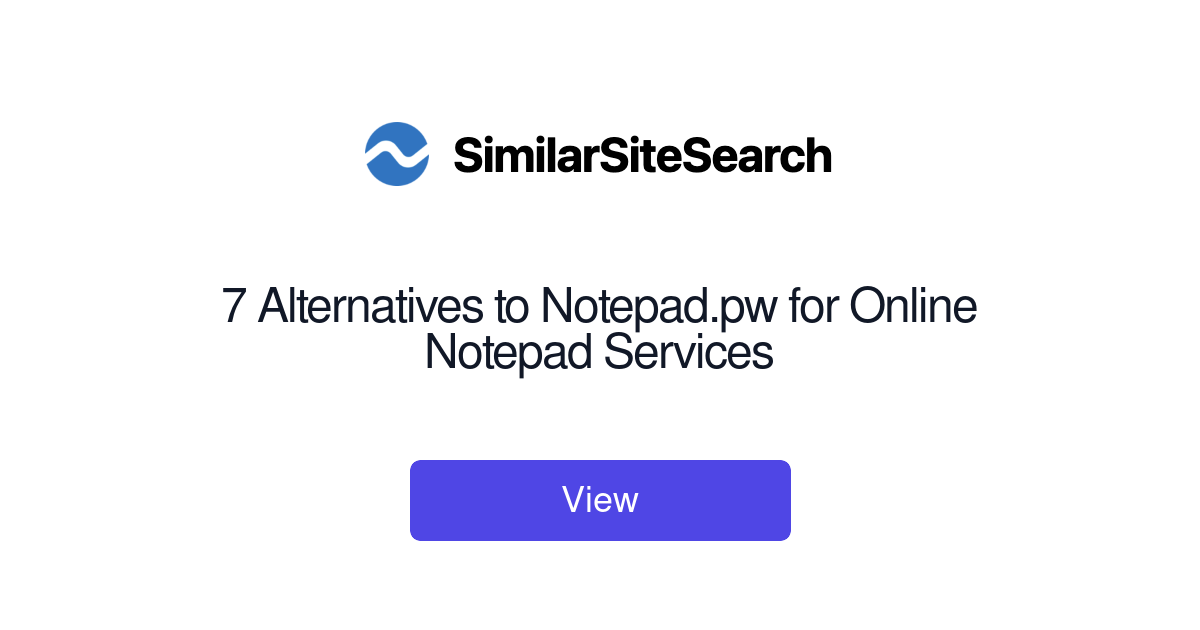 7 Alternatives to Notepad.pw for Online Notepad Services ...