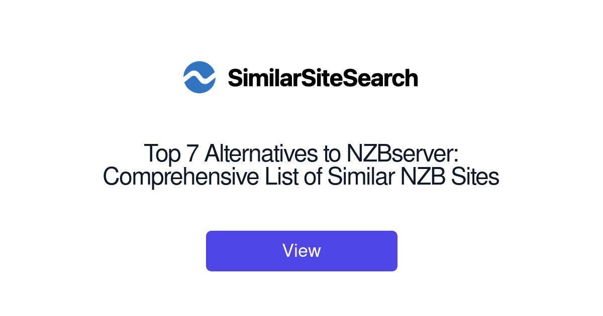 Top 7 Alternatives to NZBserver: Comprehensive List of Similar NZ ...