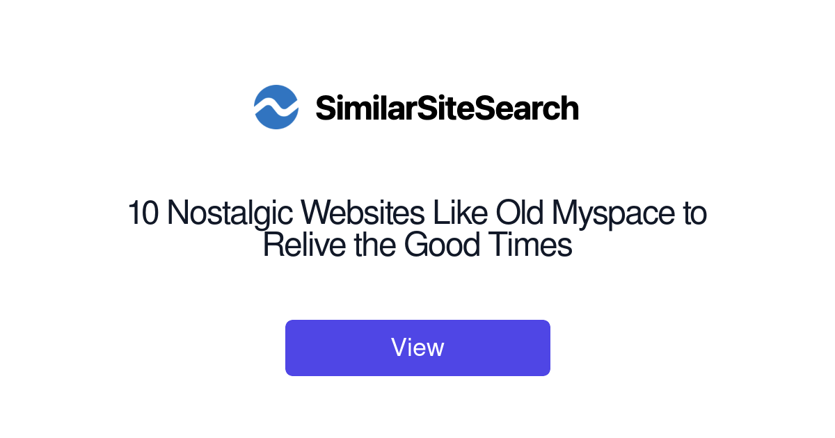 10 Nostalgic Websites Like Old Myspace to Relive the Good Times ...