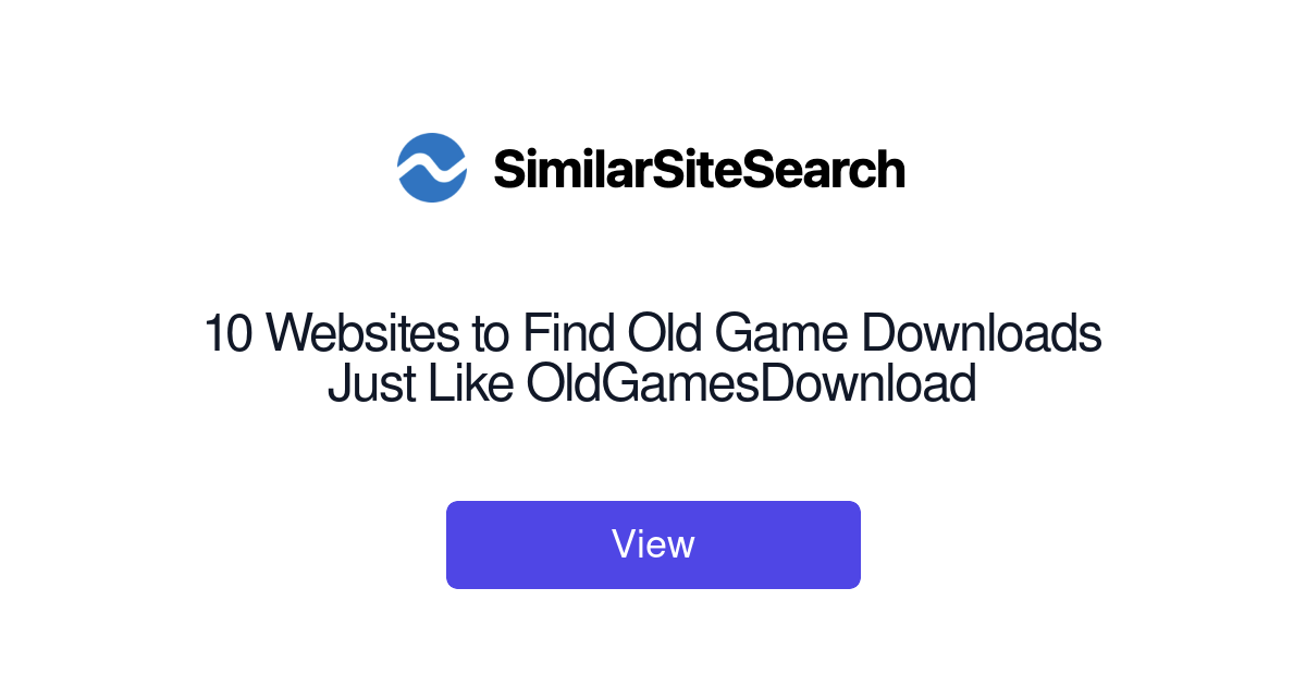 10 Websites to Find Old Game Downloads Just Like OldGamesDownload ...