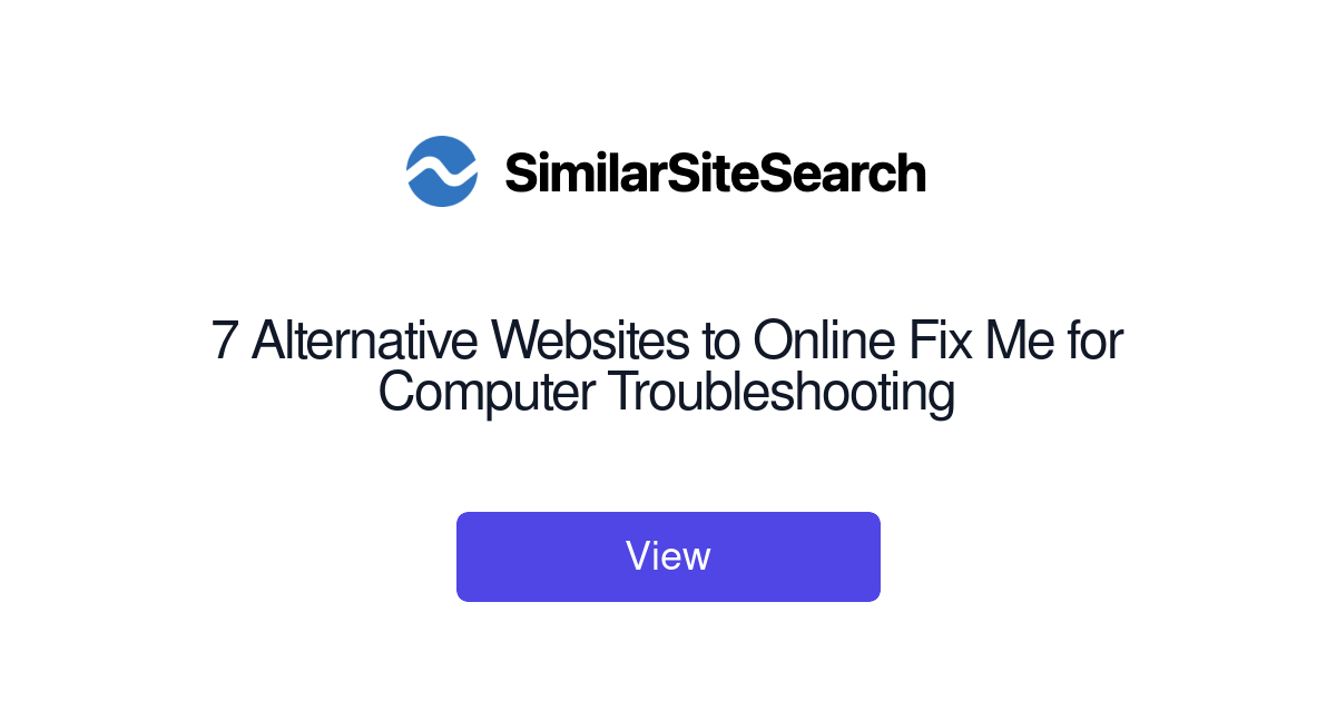 7 Alternative Websites to Online Fix Me for Computer Troubleshoot ...