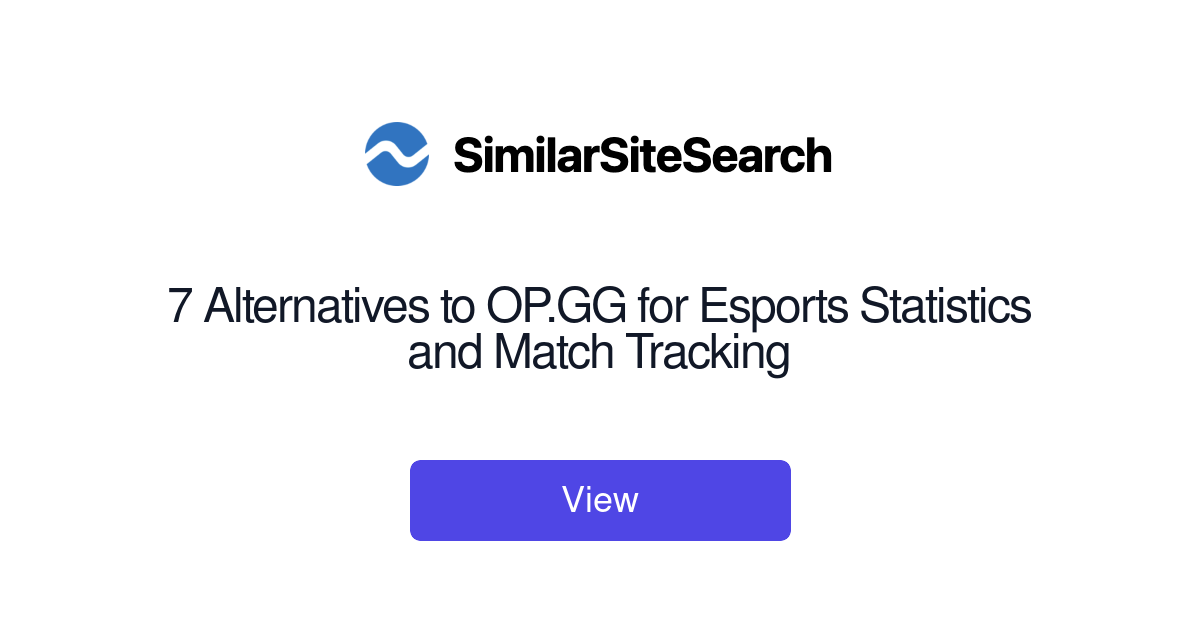7 Alternatives to OP.GG for Esports Statistics and Match Tracking ...