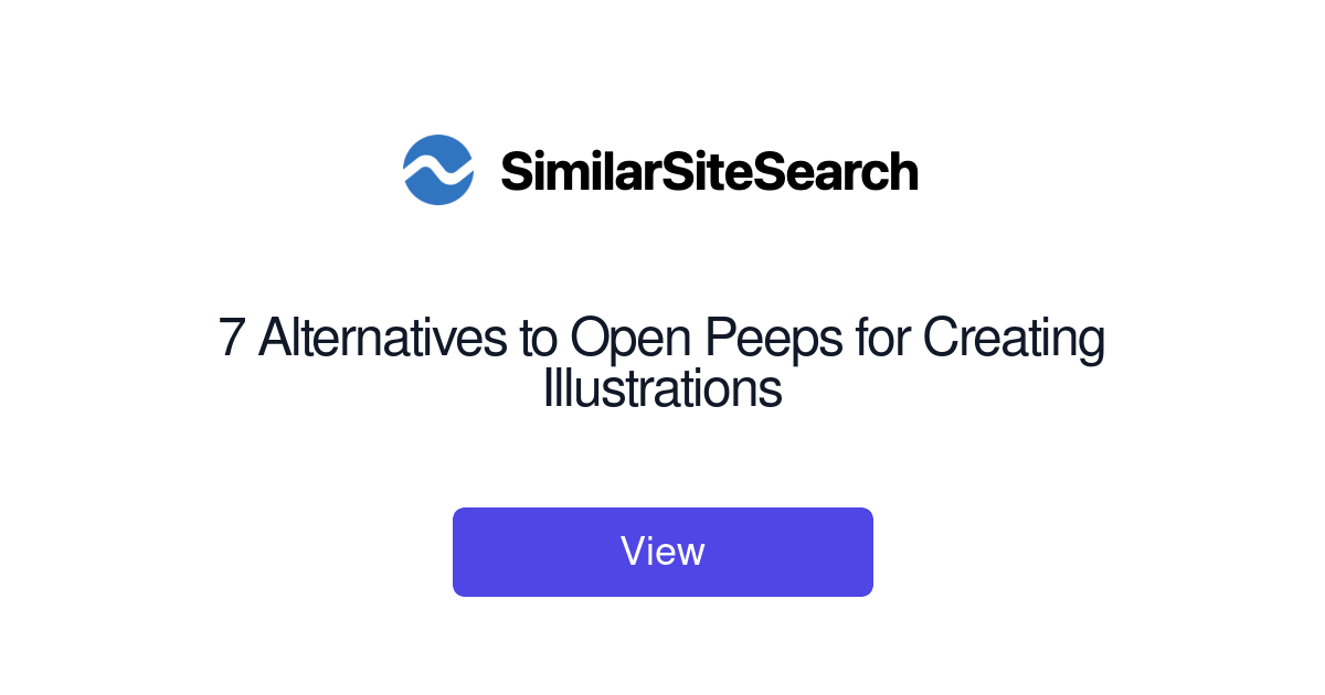 7 Alternatives to Open Peeps for Creating Illustrations - SimilarSiteSearch