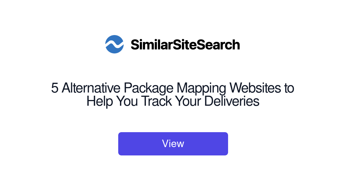 5 Alternative Package Mapping Websites to Help You Track Your Del ...