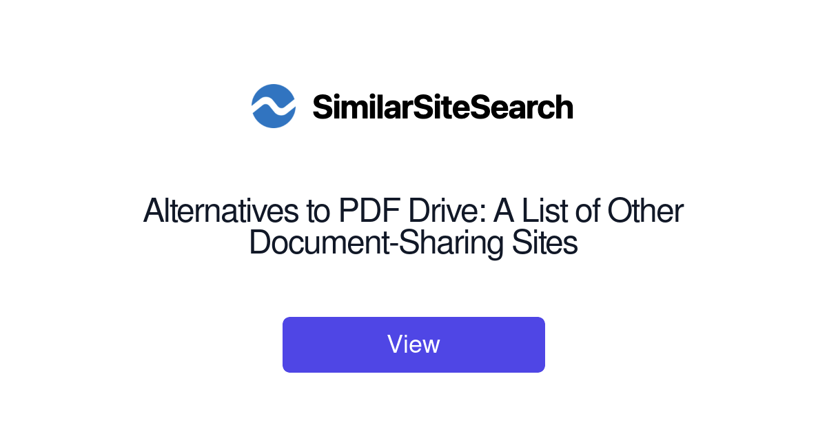 Alternatives to PDF Drive: A List of Other Document-Sharing Sites ...