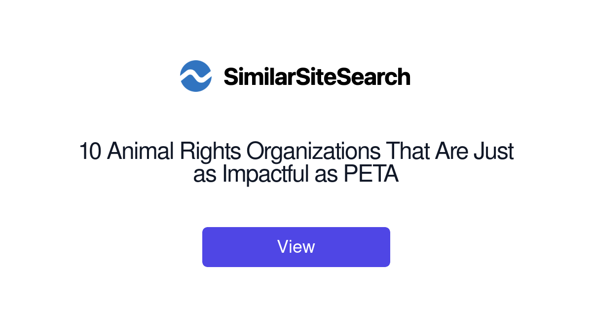 10 Animal Rights Organizations That Are Just as Impactful as PETA ...