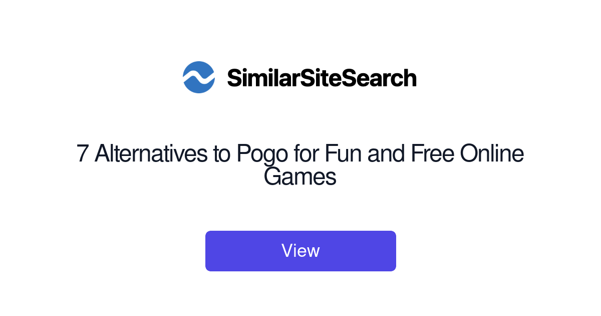 7 Alternatives to Pogo for Fun and Free Online Games - SimilarSiteSearch