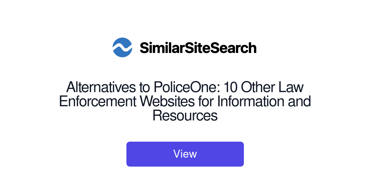 Alternatives to PoliceOne: 10 Other Law Enforcement Websites for ...
