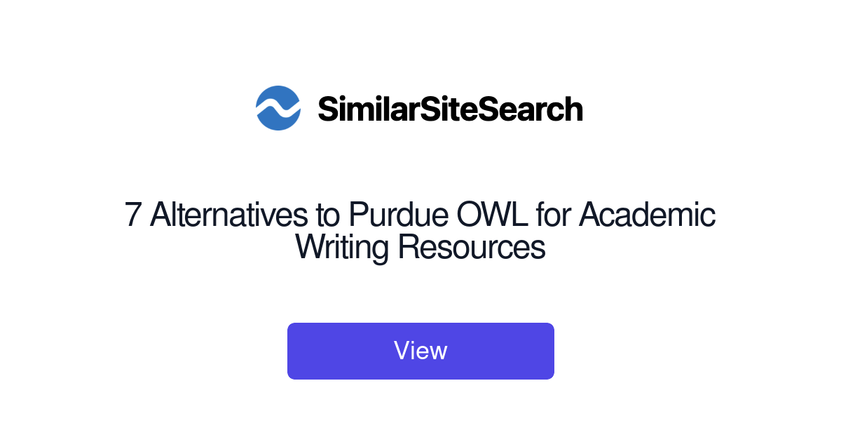 7 Alternatives to Purdue OWL for Academic Writing Resources ...