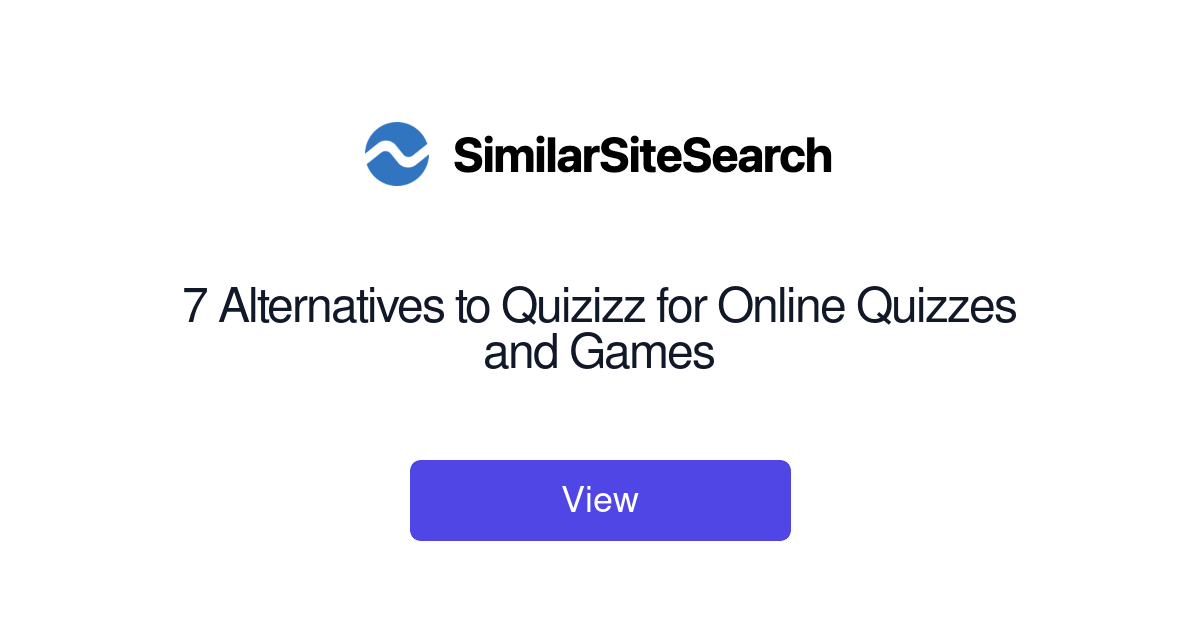 7 Alternatives to Quizizz for Online Quizzes and Games - SimilarSiteSearch