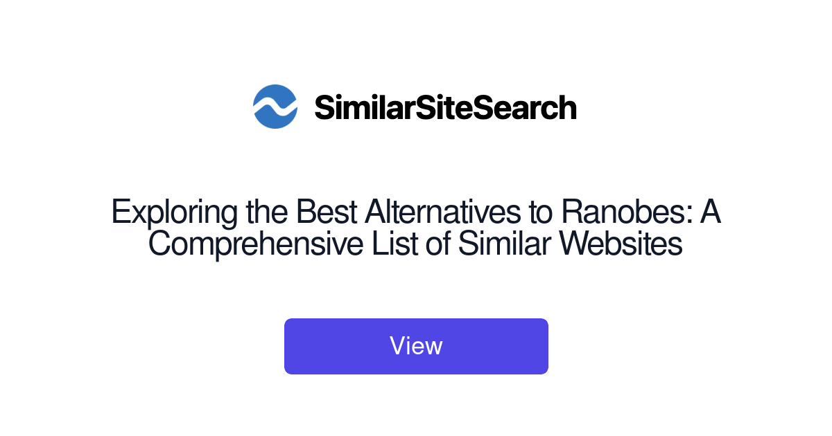 Exploring the Best Alternatives to Ranobes: A Comprehensive List ...