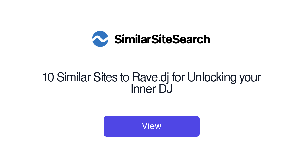 10 Similar Sites to Rave.dj for Unlocking your Inner DJ - SimilarSiteSearch
