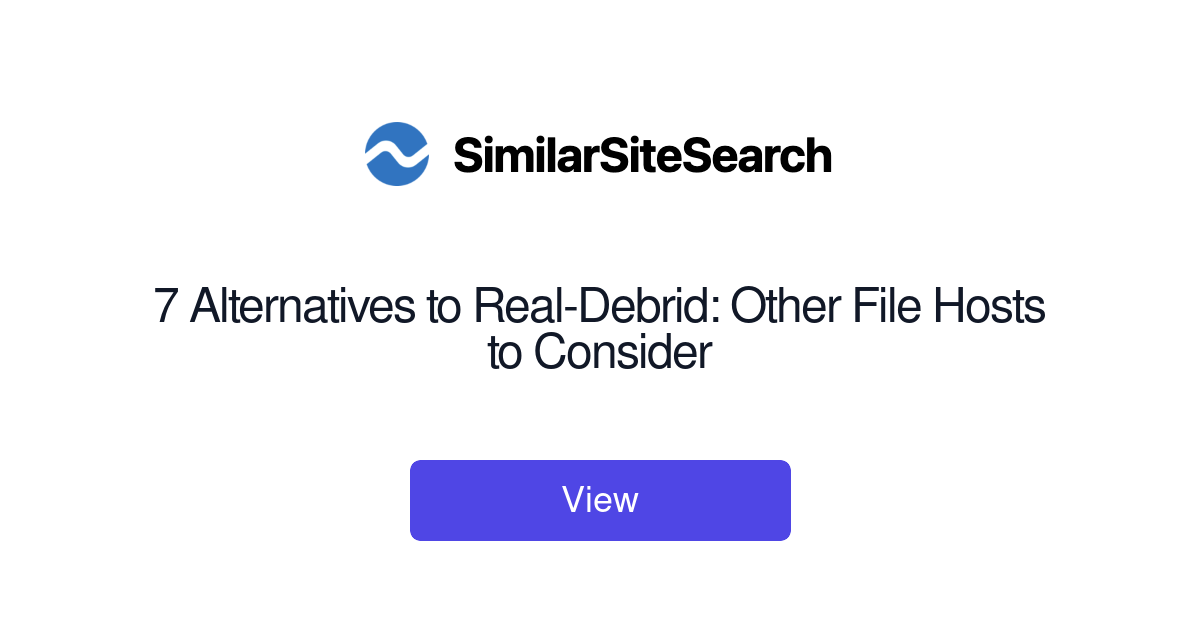 7 Alternatives to Real-Debrid: Other File Hosts to Consider ...