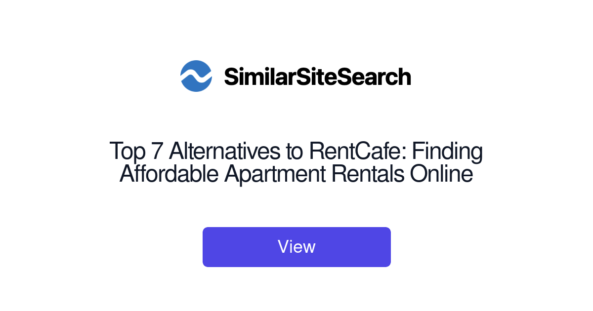 Top 7 Alternatives to RentCafe: Finding Affordable Apartment Rent ...