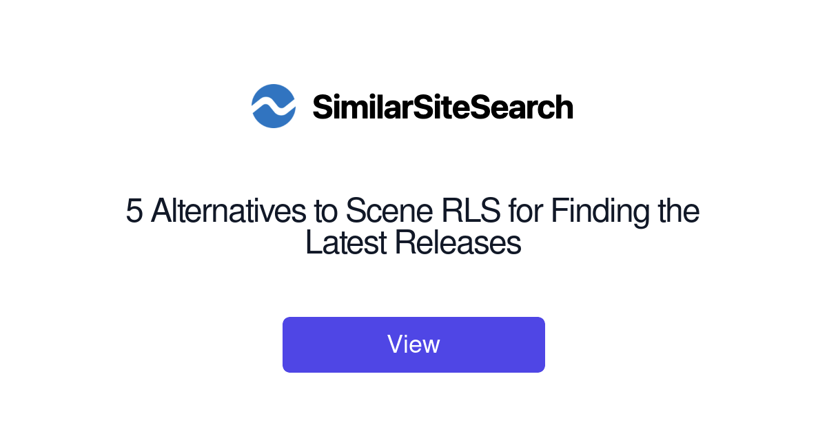 5 Alternatives To Scene Rls For Finding The Latest Releases