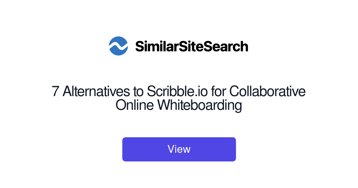 7 Alternatives to Scribble.io for Collaborative Online Whiteboard ...