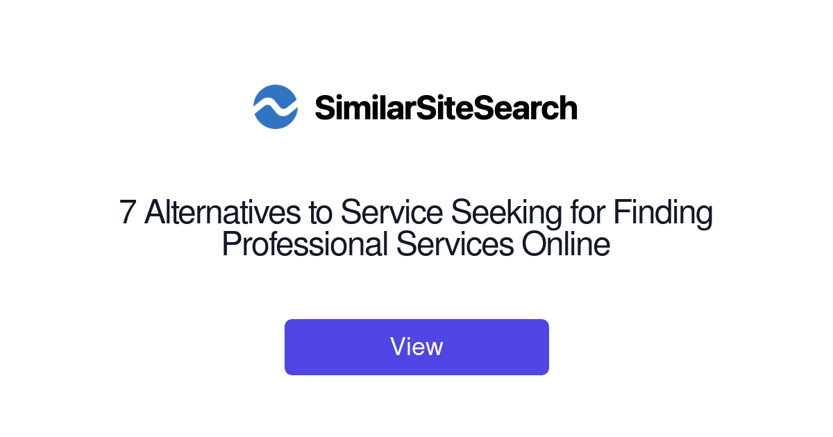 7 Alternatives to Service Seeking for Finding Professional Servic ...