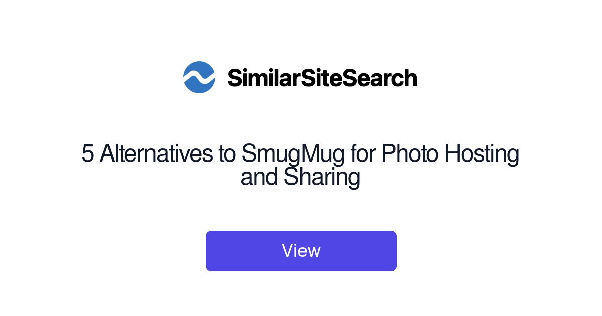 5 Alternatives to SmugMug for Photo Hosting and Sharing - SimilarSiteSearch