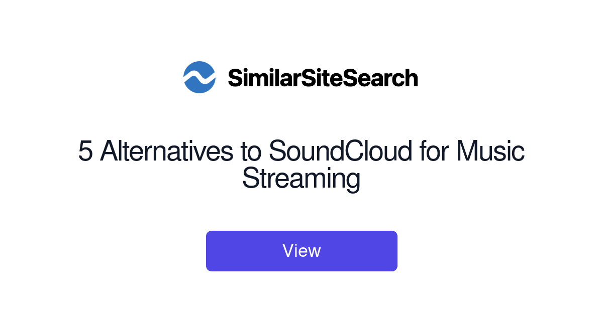 5 Alternatives to SoundCloud for Music Streaming - SimilarSiteSearch