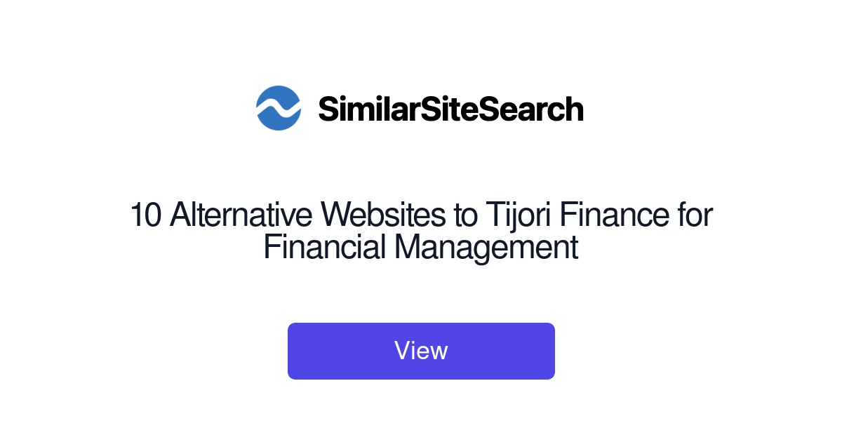 10 Alternative Websites to Tijori Finance for Financial Managemen ...