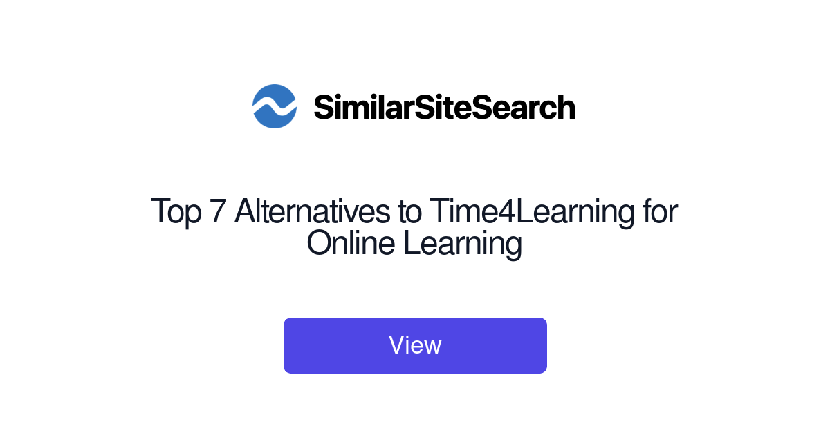 Top 7 Alternatives to Time4Learning for Online Learning - SimilarSiteSearch